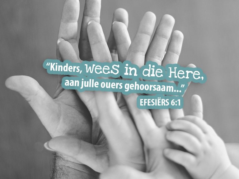 God regeer jou deur jou ouers - Kruispad e-tydskrif